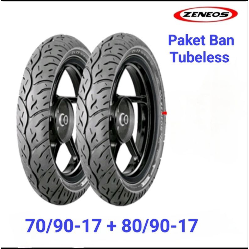 Jual Paket Murah Ban ZENEOS 70/90-17 & 80/90-17. ZN77 ( Tubeless ) | Shopee Indonesia