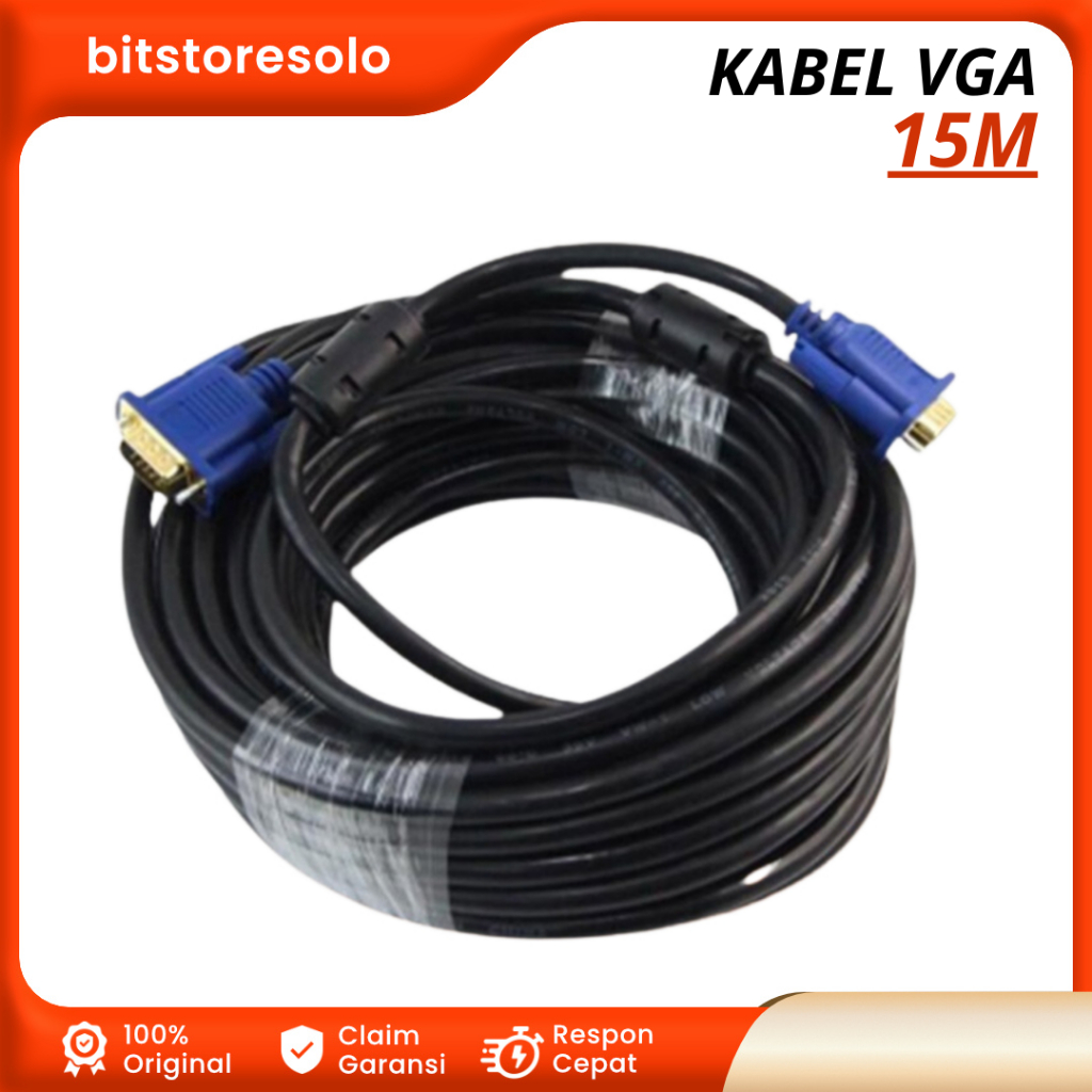 Jual Kabel Vga Display Kabel Monitor panjang 15 Meter | Shopee Indonesia