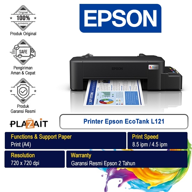 Jual Epson Printer EcoTank L121 - Print Only | Shopee Indonesia