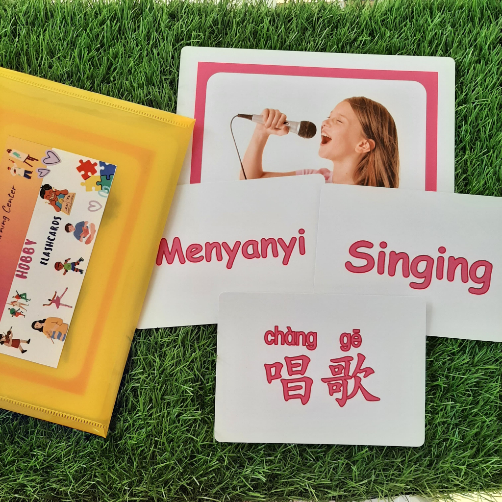 Jual Kartu Mainan Edukasi Anak // Flashcards SIZE JUMBO Tema Hobi ...