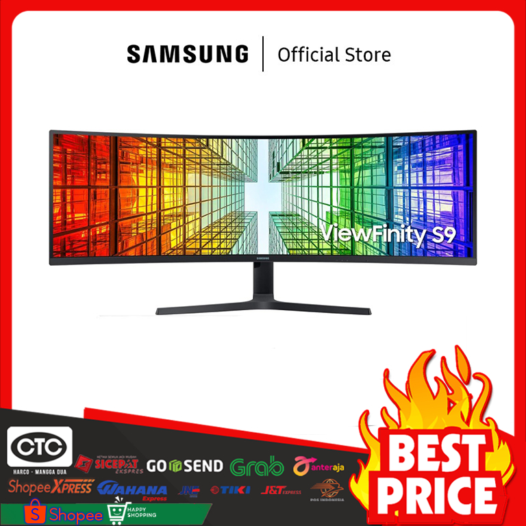 Jual Monitor LED Samsung ViewFinity S9 S49A950 / LS49A950 - Curved Dual ...