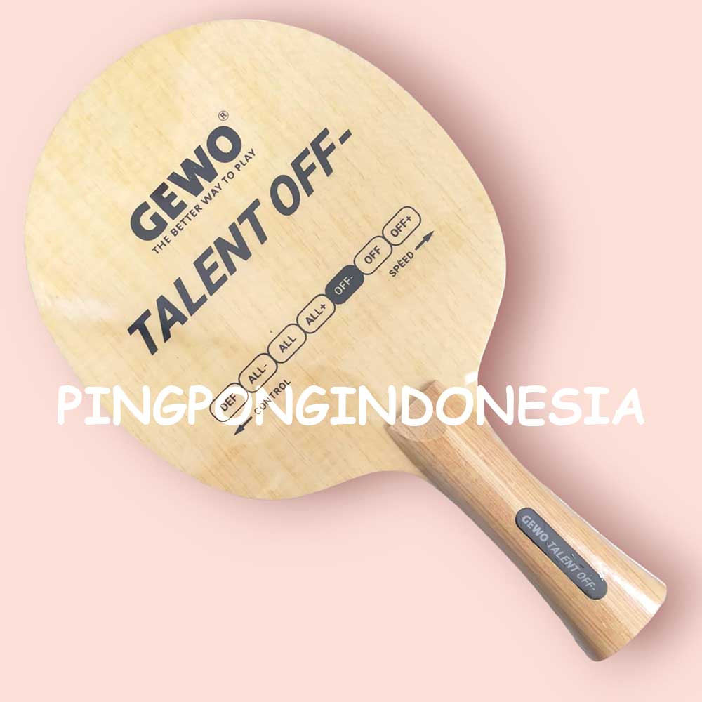 Jual Gewo Talent OFF- - Kayu Pingpong Blade Tenis Meja Bet Bat Offensive | Shopee Indonesia