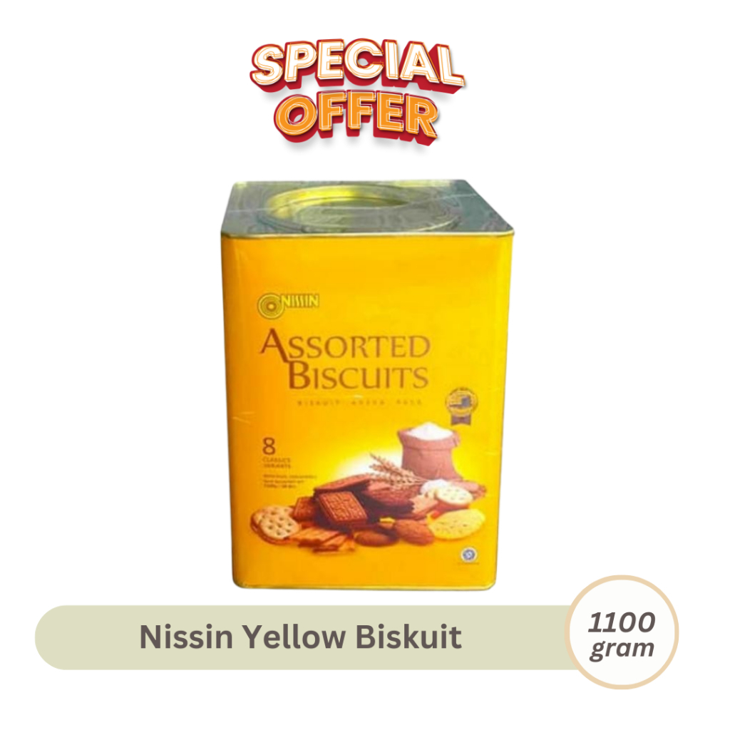 Jual Nissin Assorted Biscuits yellow 1100gr | Shopee Indonesia