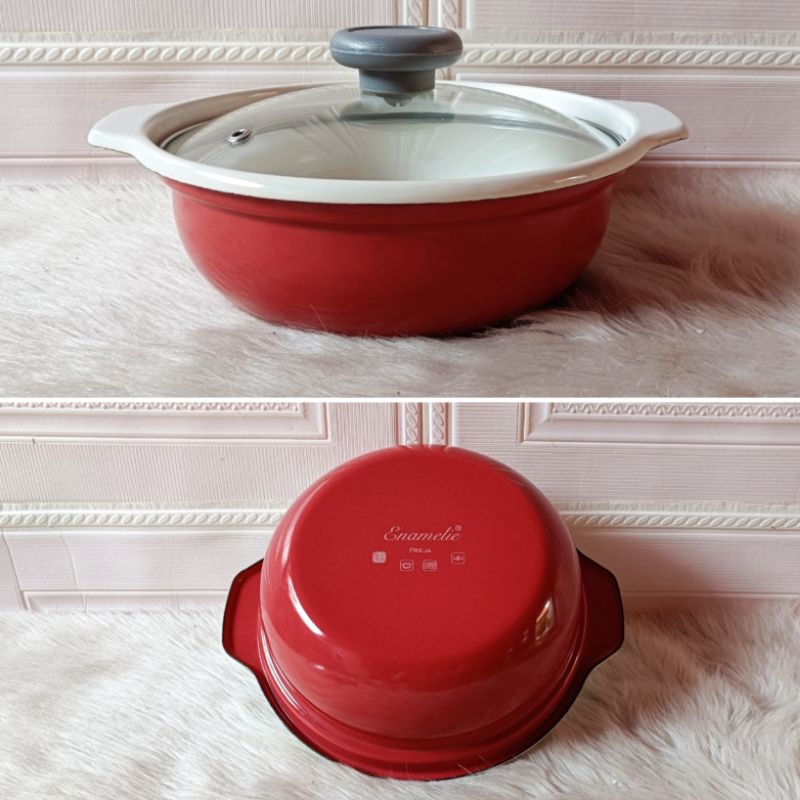 Jual Panci masak khas Jepang / shuki pot / panci enamel | Shopee Indonesia