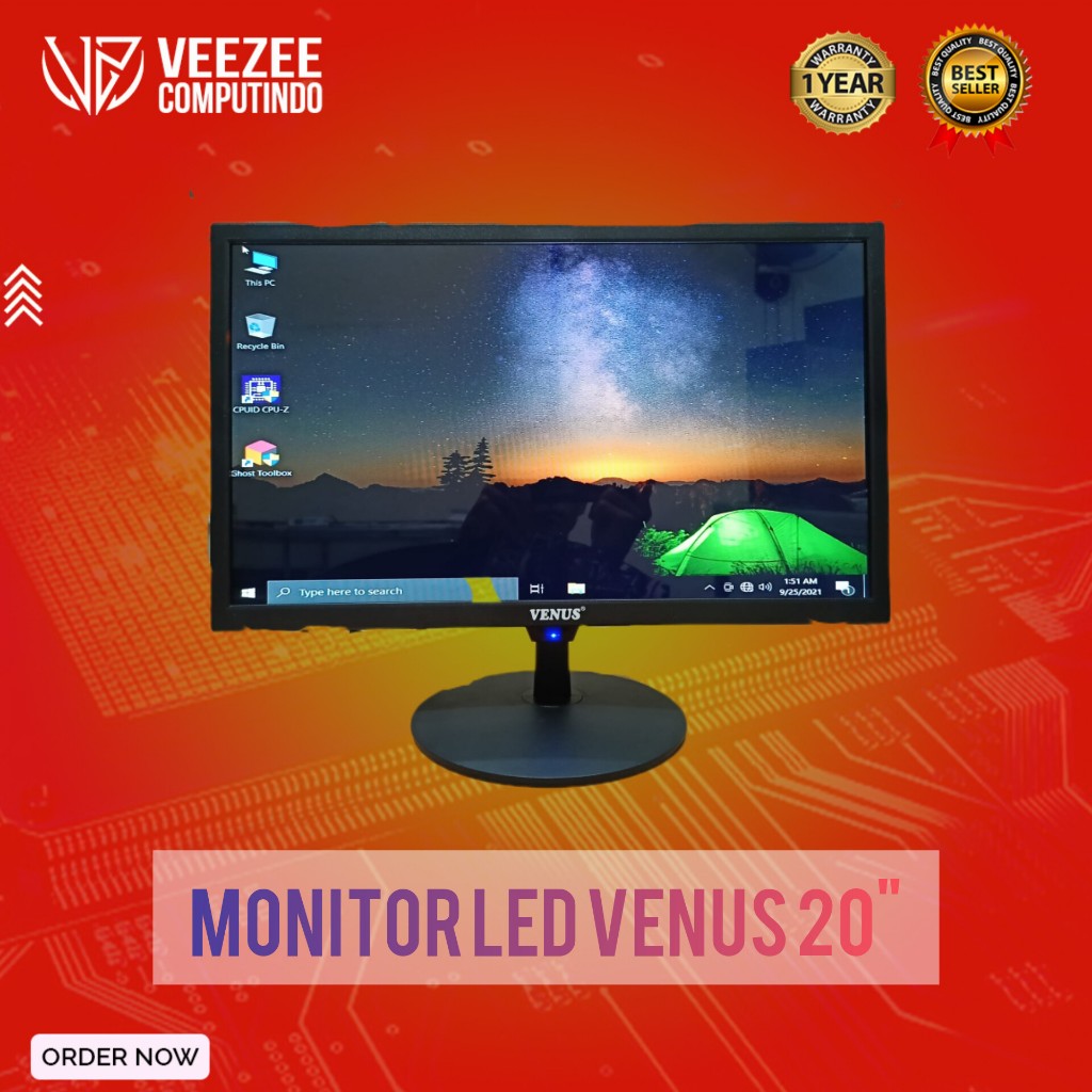 Jual Layar LED Monitor Venus 20" inch Wide Screen NEW Office Kantor ...