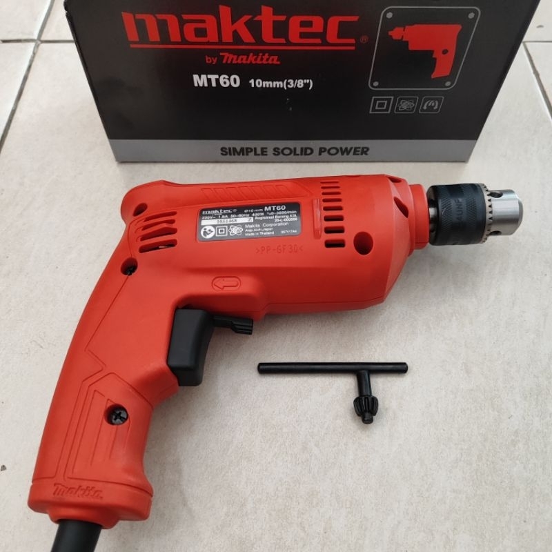 Jual Mesin Bor Listrik Besi Kayu Alumunium 10mm 10 mm Maktec MT60 MT 60 | Shopee Indonesia