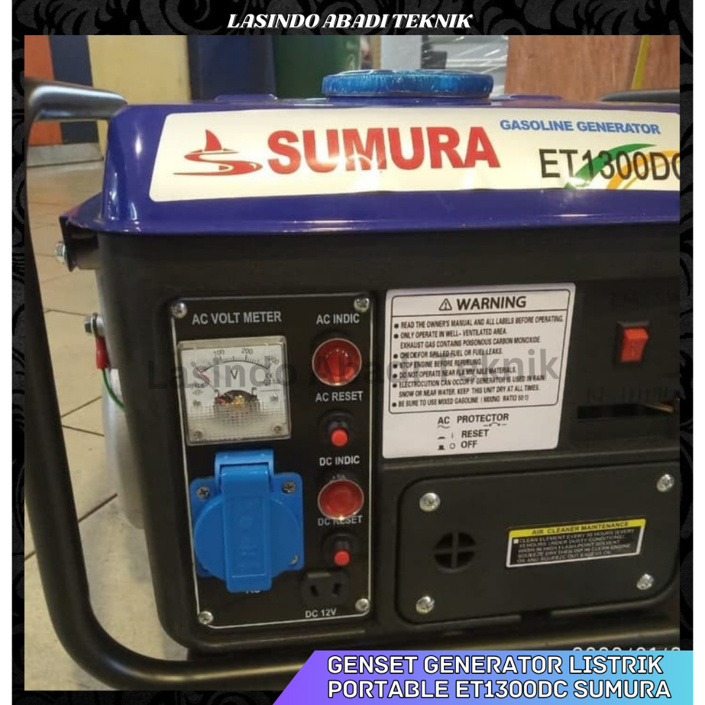 Jual Genset Generator Listrik Portable 650 VA ET 1300 DC ET1300DC Sumura | Shopee Indonesia