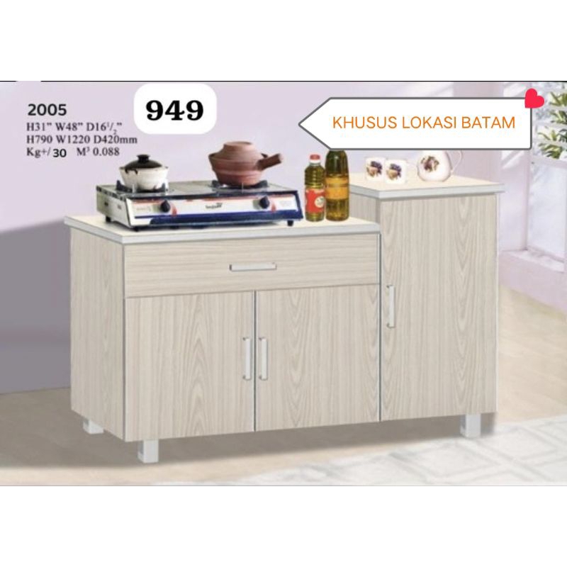 Jual RAK DAPUR / RAK KOMPOR KITCHEN SET 949 UKURAN 790X1220X420MM ...