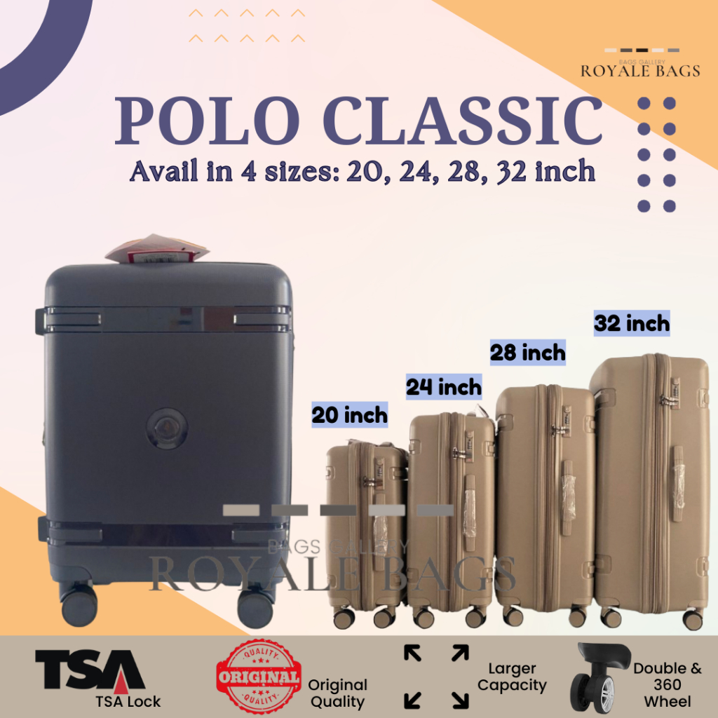 Jual Polo Classic Series Tas Koper 20 inch Original / Koper 24 inch ...
