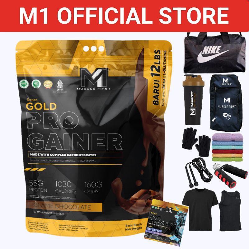 Jual Muscle First Gold Pro Gainer 12lbs 5.400gram Suplement Weight ...