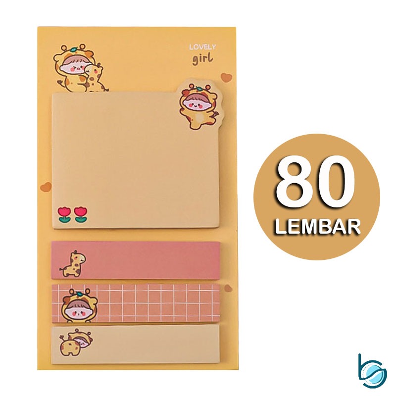Jual Sticky Note Penanda Buku/Pengingat Hal/Catatan Tempel Warna Lucu ...