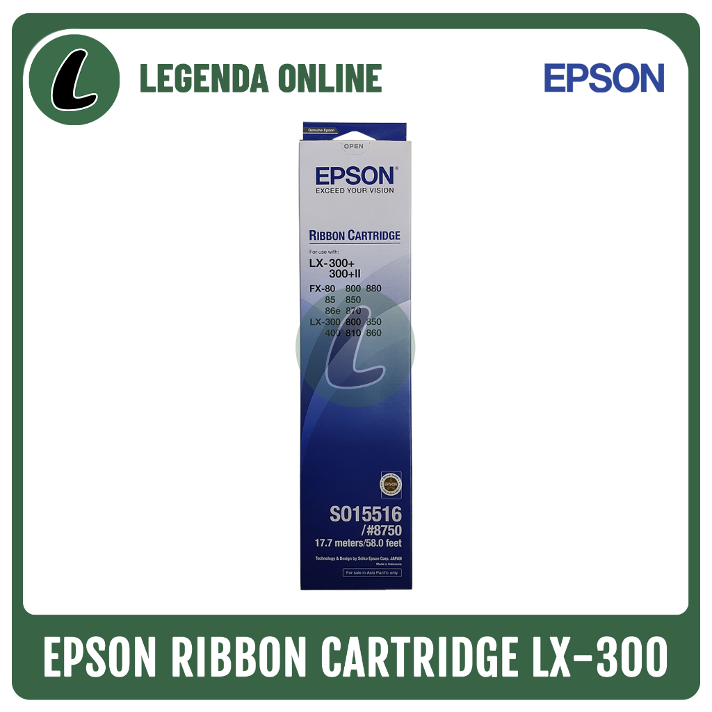 Jual Ribbon Cartridge Epson LX-300 LX300 #8750 Pita Tinta Original ...