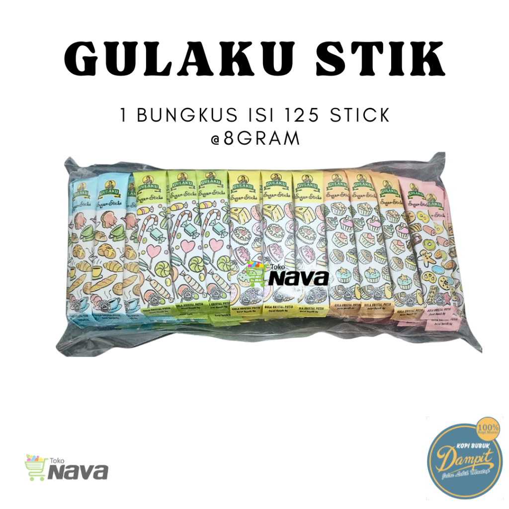 Jual Gulaku stick 125 x 8 gr gula stick / Gulaku Stick 125 | Shopee ...