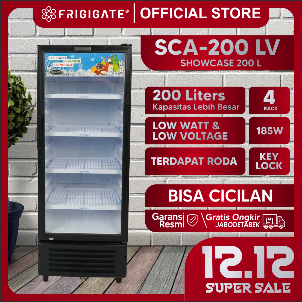Jual Frigigate Showcase Kulkas Display Chiller 200 Liter SC-A SCA-200 ...