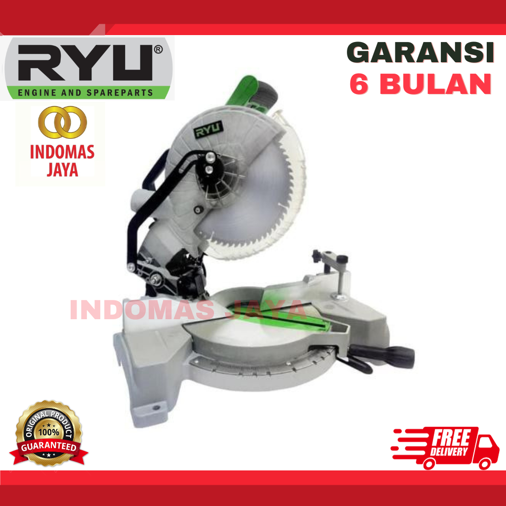 Jual RYU MITER SAW RMS255 - MITER SAW 10 INCH - PESIN POTONG ALUMINIUM ...