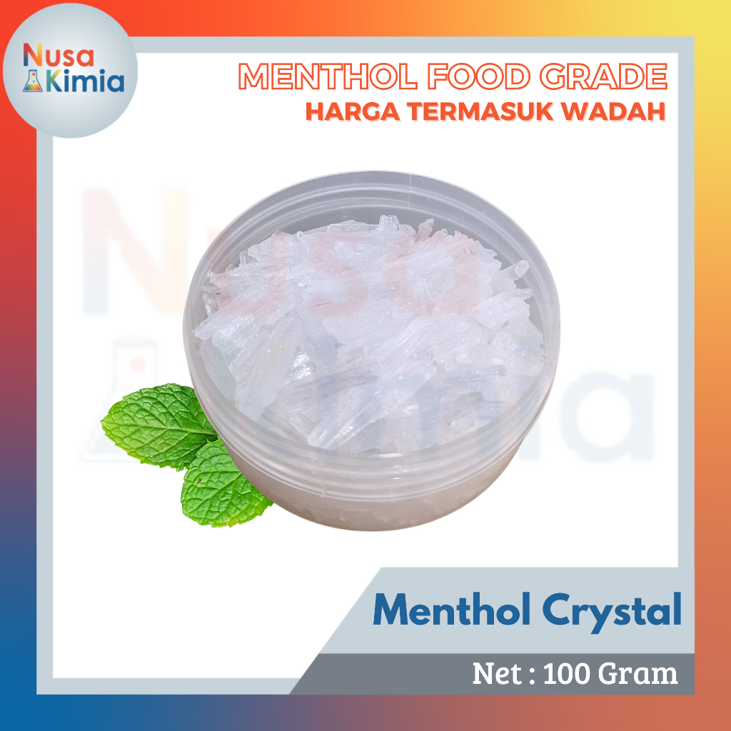Jual Menthol Crystal Food Grade 100 gram | Shopee Indonesia