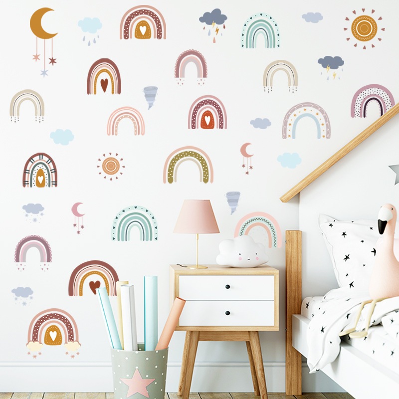 Jual JUMBO TERMURAH STIKER DINDING/WALL STICKER PELANGI/RAINBOW STICKER ...