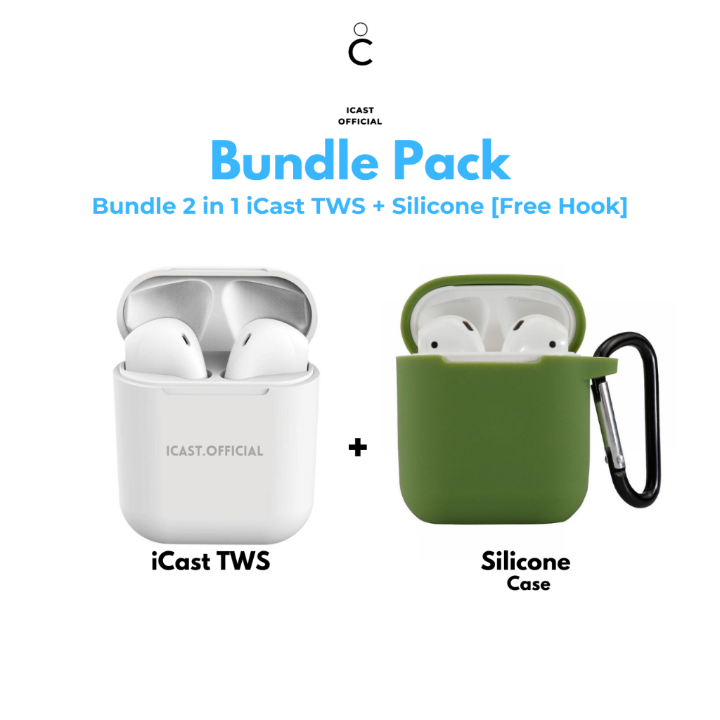 Jual Bundle Hemat 2 in 1 Pack [iCast TWS Gen 2 + Silicone Case + Gratis ...