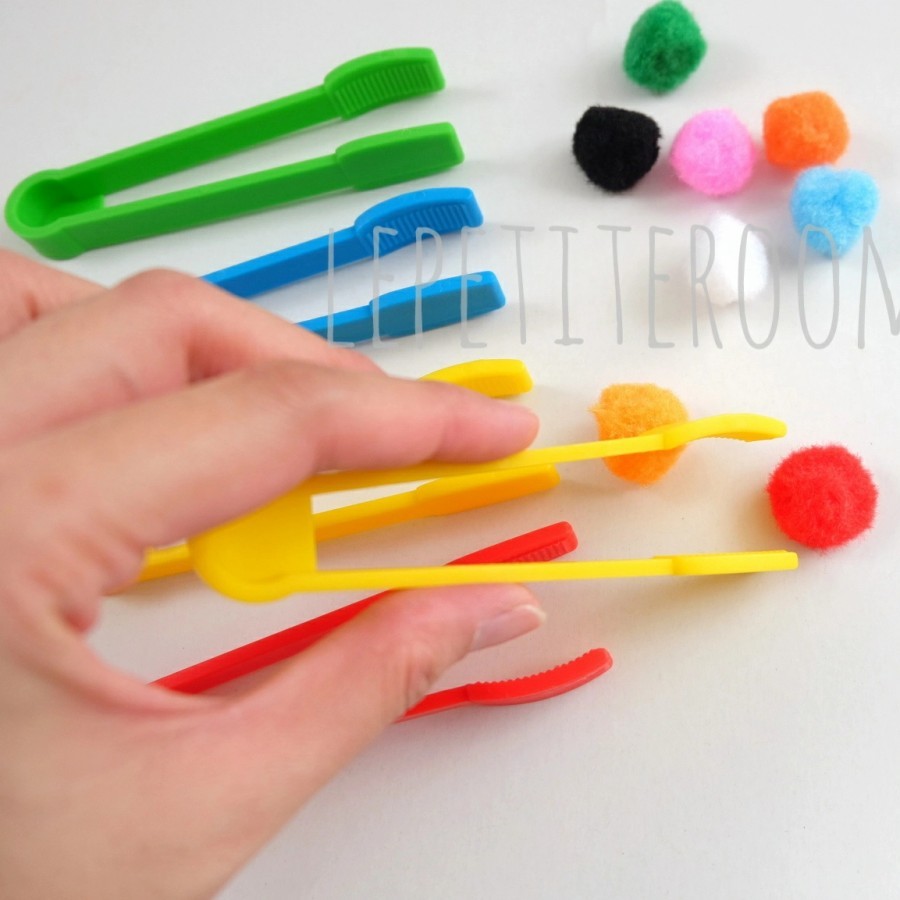 Jual Tweezer JUMBO Capitan Anak Pencapit Pompom Sensori Tools Mainan ...