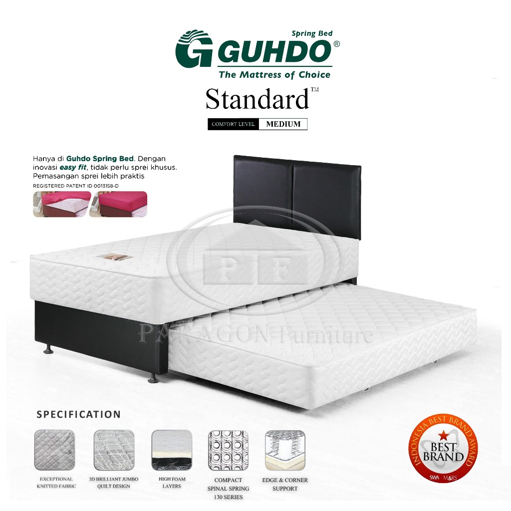 Jual 2in1 Standard 100x200 HB Atlantic - Spring bed Guhdo Spring bed | Shopee Indonesia