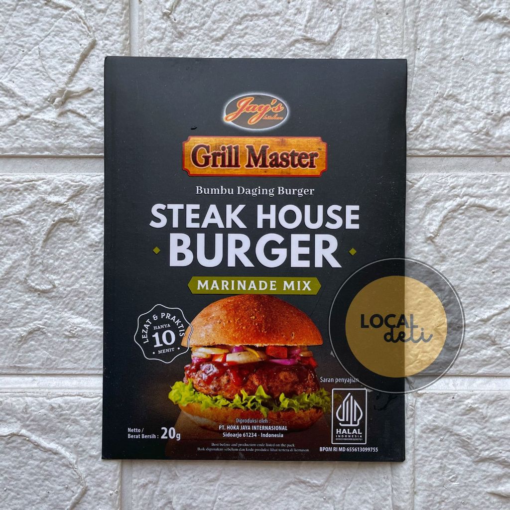 Jual Jays Grill Master Steak House Burger 20gr / Bumbu Marinasi Daging ...