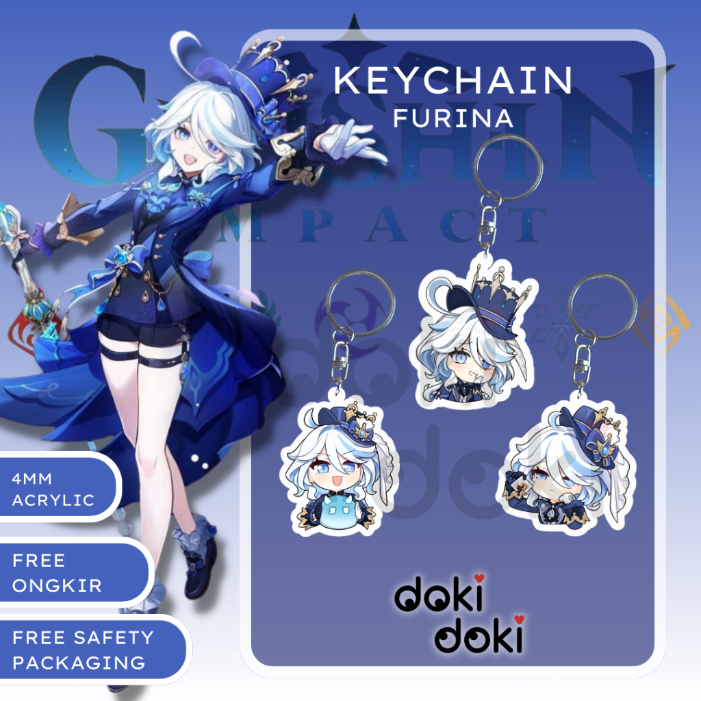 Jual GANTUNGAN KUNCI KEYCHAIN FURINA GENSHIN IMPACT | Shopee Indonesia