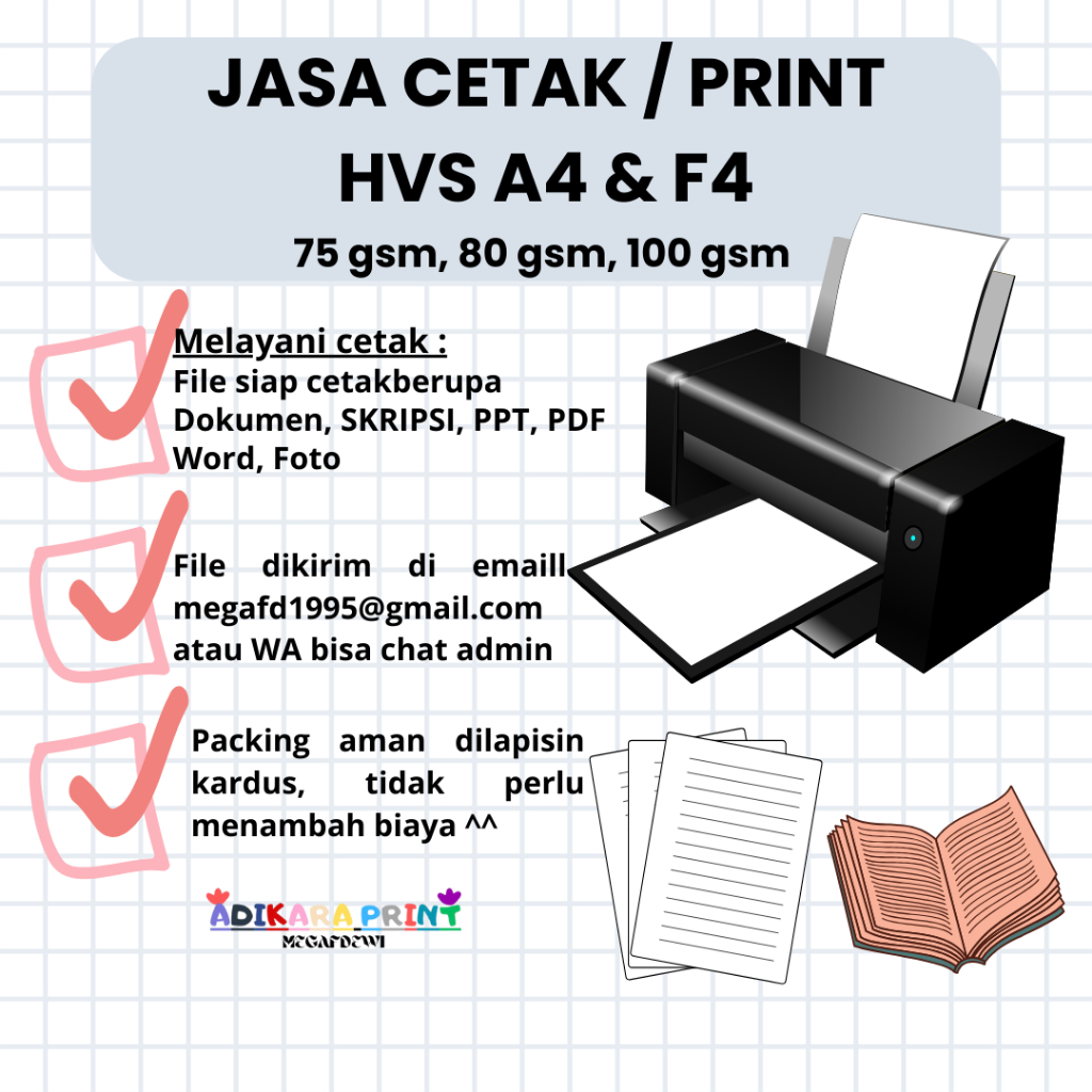 Jual CETAK PRINT ONLINE HVS A4 F4 75 80 100 GSM | SKRIPSI SOAL PPT PDF WORD KULIAH, WORKSHEET ...