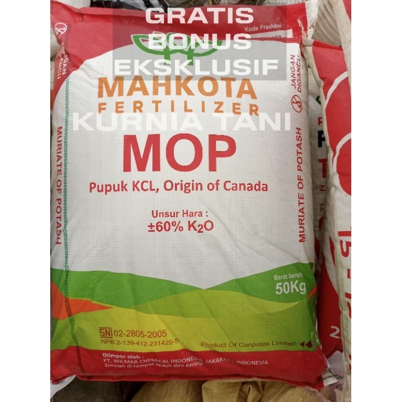 Jual Pupuk KCL MAHKOTA MOP Isi 250 GR Kemasan REPACK Original 100 % | Shopee Indonesia
