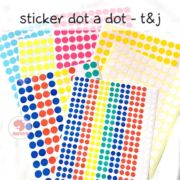 Jual Zoetoys Sticker Dot a Dot - T&J | Labels Color Dot 114 Activity ...
