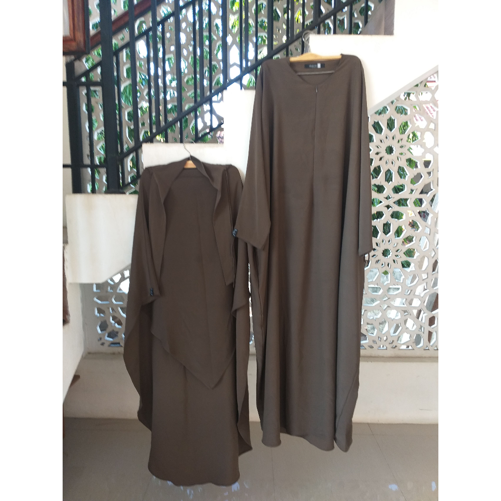 Jual Aljenna Halla Abaya Army FK Mini Basic Set | Shopee Indonesia