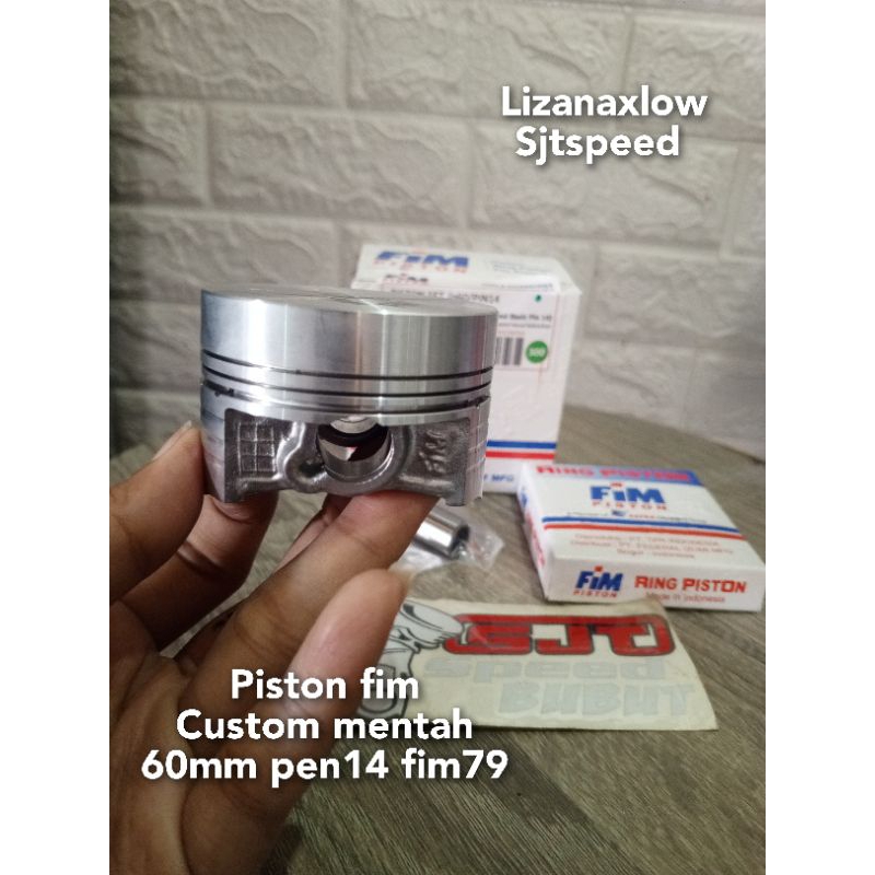 Jual piston fim mentah 59 59,5 60 mm pen 14 custom fim79 bore up | Shopee Indonesia