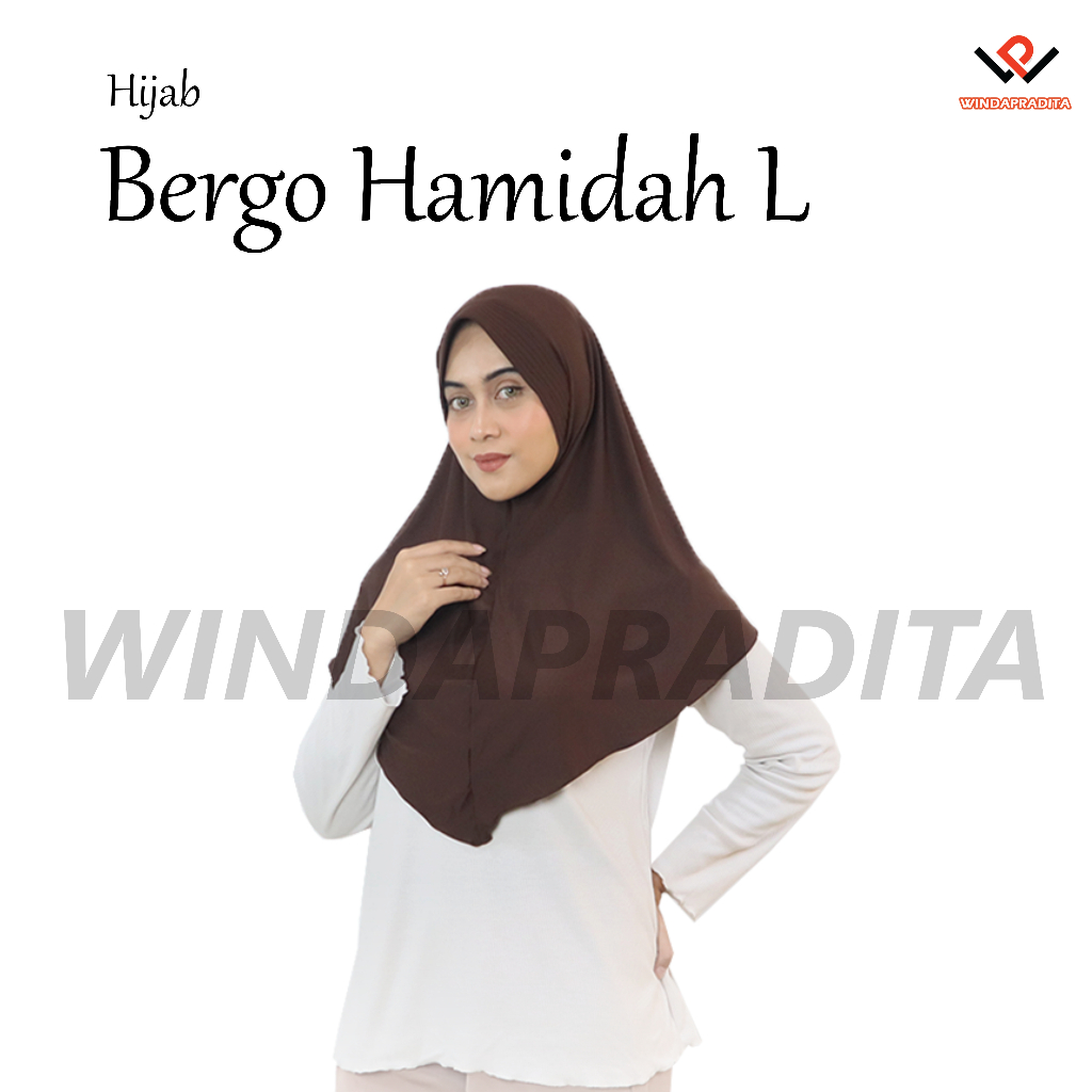 Jual 𝗪𝗶𝗻𝗱𝗮 𝗣𝗿𝗮𝗱𝗶𝘁𝗮 Kerudung Bergo Hamidah Jilbab Instan Hijab Sport Kaos Jersey Size L Jumbo ...