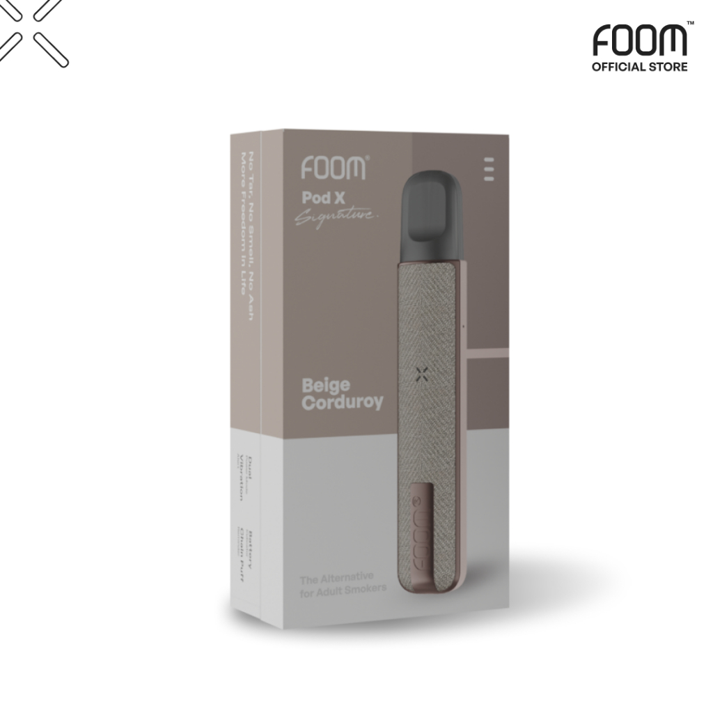 Jual Pod X Signature FOOM - Beige Corduroy | Shopee Indonesia