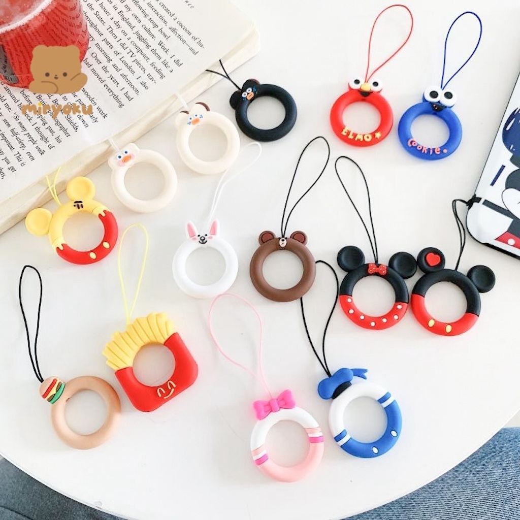 Jual Tali Hp Ring Gantungan Hp Keychain Silicone Ring Ring Holder ...