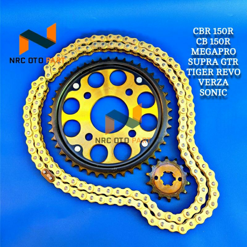 Jual GIRSET GIR PAKET RANTAI CBR 150R CB150 NEW LED MEGAPRO TIGER REVO ...