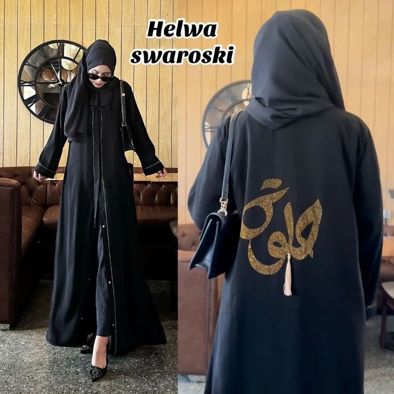 Jual Abaya Gamis Maxi Dress Arab Saudi Gamis Syari Outer Helwa Couple ...