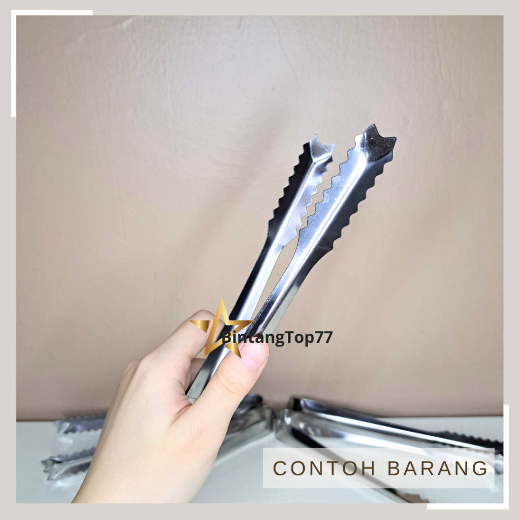 Jual Jepitan / Capitan / Capit/ Thong / Tong Es Batu 8 Inch Stainless ...