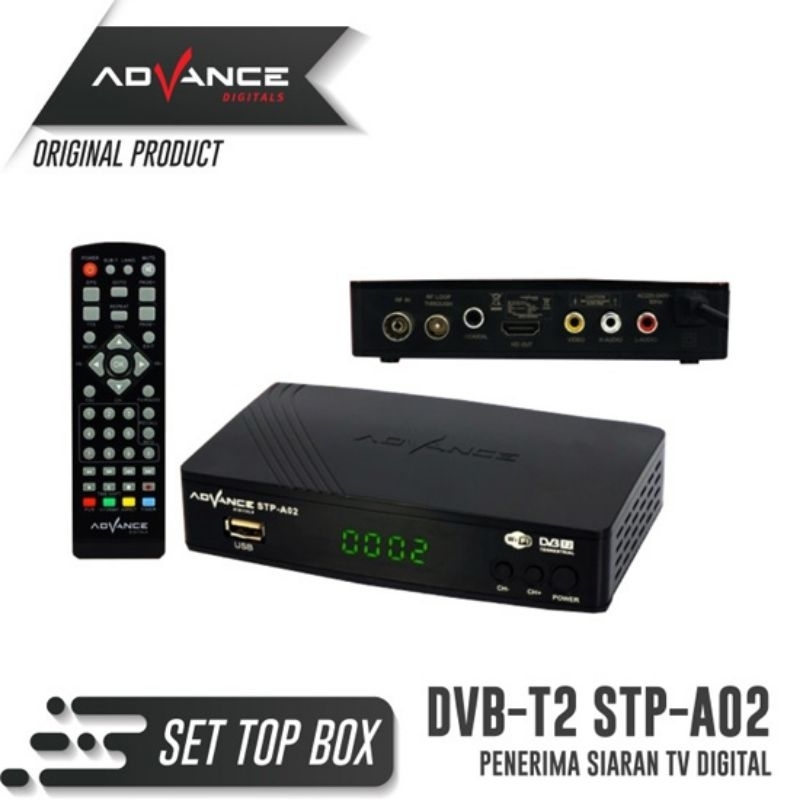 Jual STB Advance STP A02 Receiver TV DIGITAL Set Top Box | Shopee Indonesia