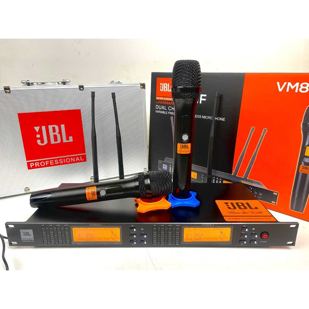 Jual MIC WIRELESS JBL VM 860 PLUS / VM860PLUS 2 MIC ORIGINAL JBL ...