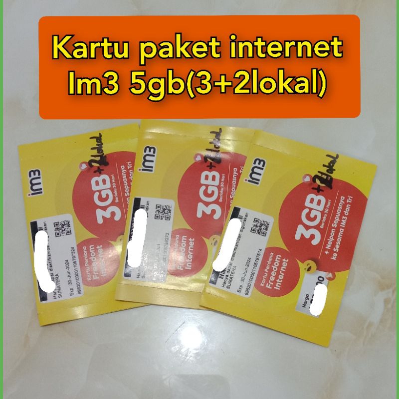 Jual KARTU PAKET INTERNET IM3 3GB 30HARI (KHUSUS BATAM) | Shopee Indonesia