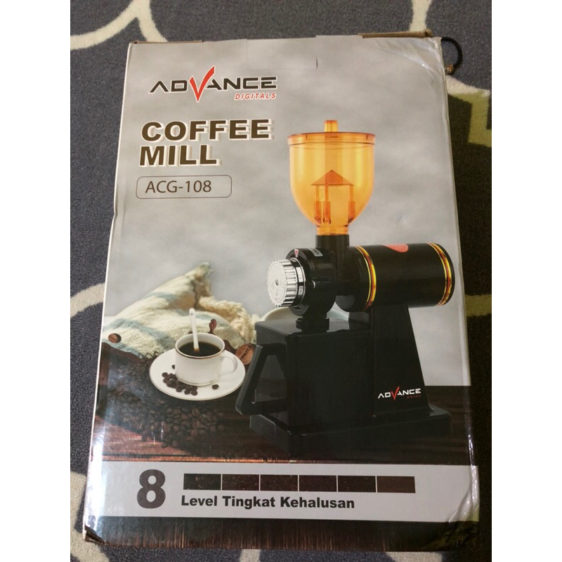 Jual Mesin Giling Biji Kopi Advance ACG-108 Coffee Maker Grinder Listrik - Hitam | Shopee Indonesia
