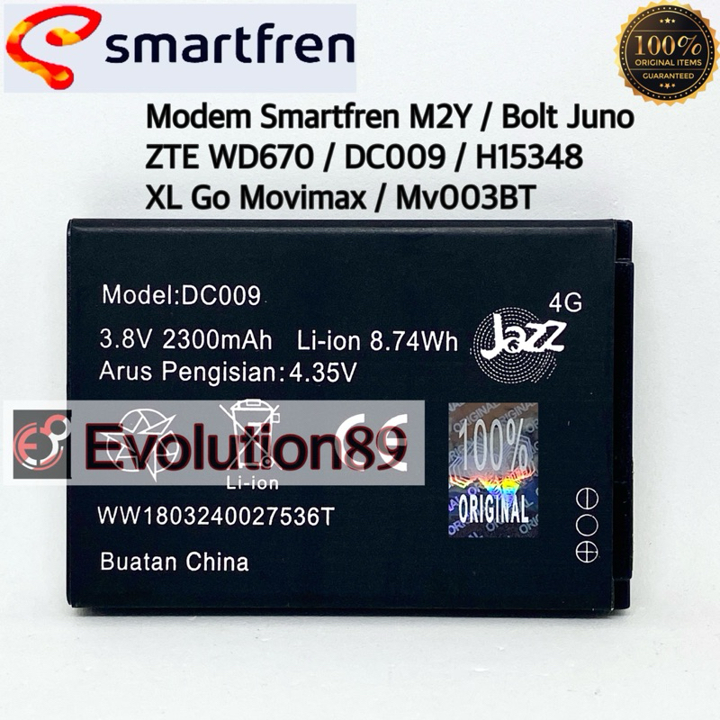 Jual Baterai modem Andromax m2y model h15348 xl go movimax mv003bt ...