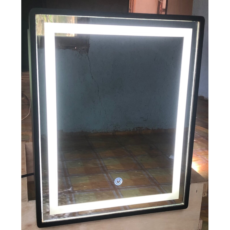 Jual cermin rias gantung lampu led 70x50cm CERMIN DINDING VANITY MIRROR ...