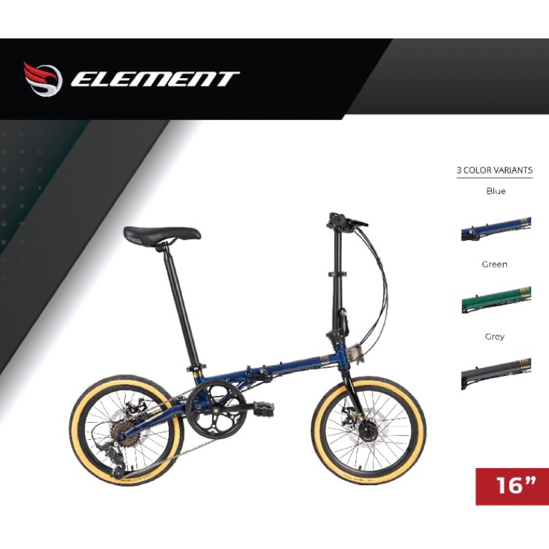 Jual Sepeda Lipat Element Troy 8 speed | Shopee Indonesia