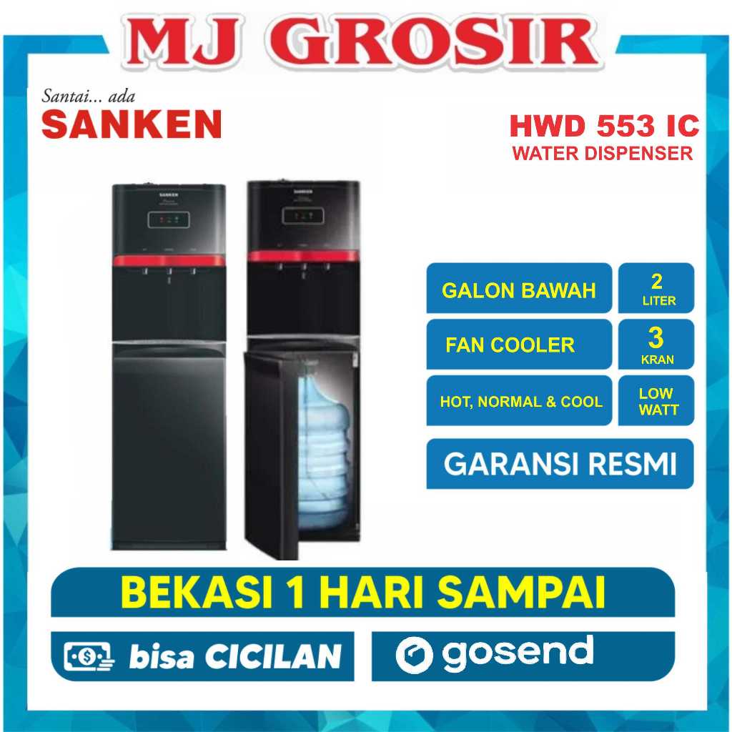 Jual WATER DISPENSER SANKEN HWD C 553 IC HWD-C553IC HOT & COOL | Shopee Indonesia