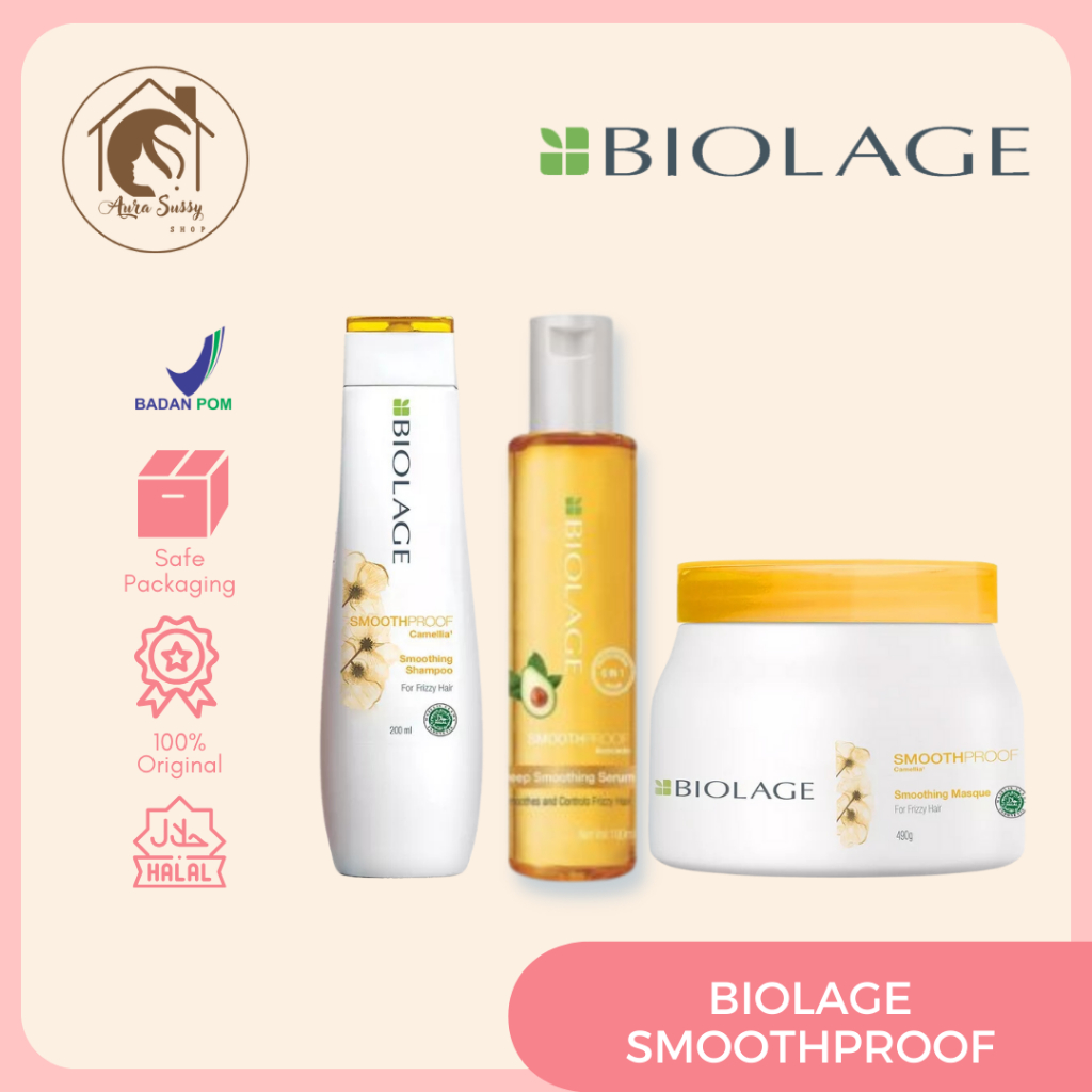 Jual PAKET Matrix Biolage // Smoothproof Shampoo ,Serum ,Masker ...