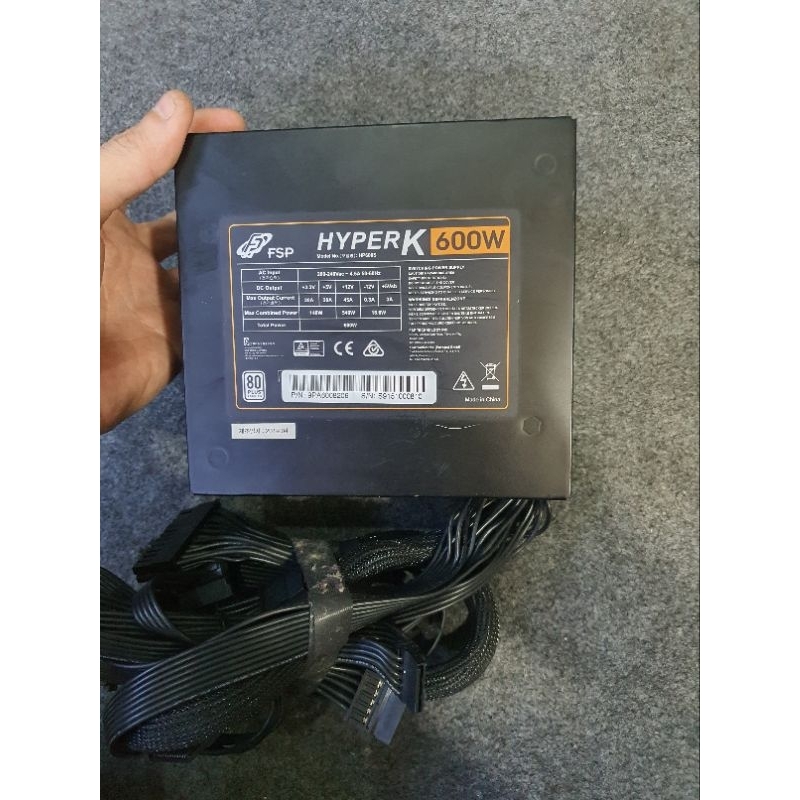 Jual POWER SUPPLY FPS HYPERK 600W | Shopee Indonesia
