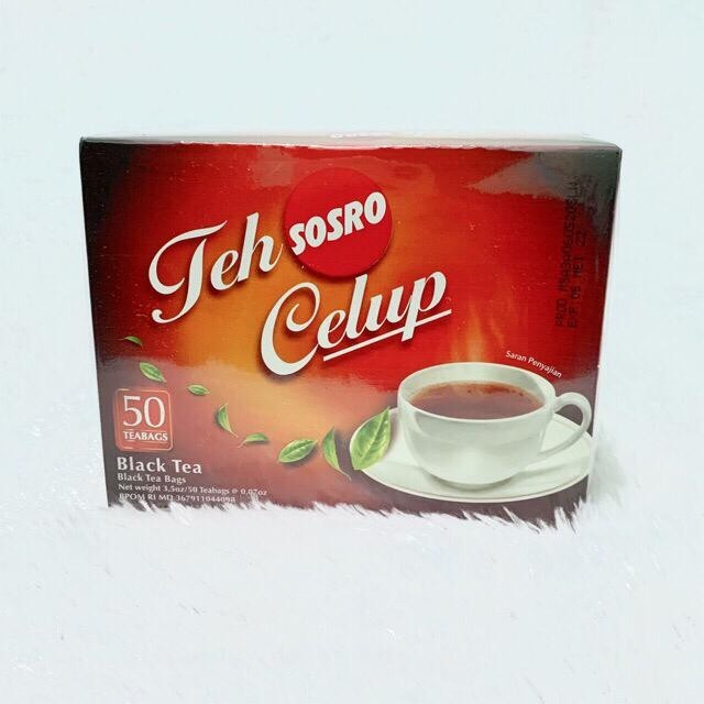 Jual Teh Celup Sosro Box isi 50 Tea Bags | Teh Hitam Black Tea Amplop ...