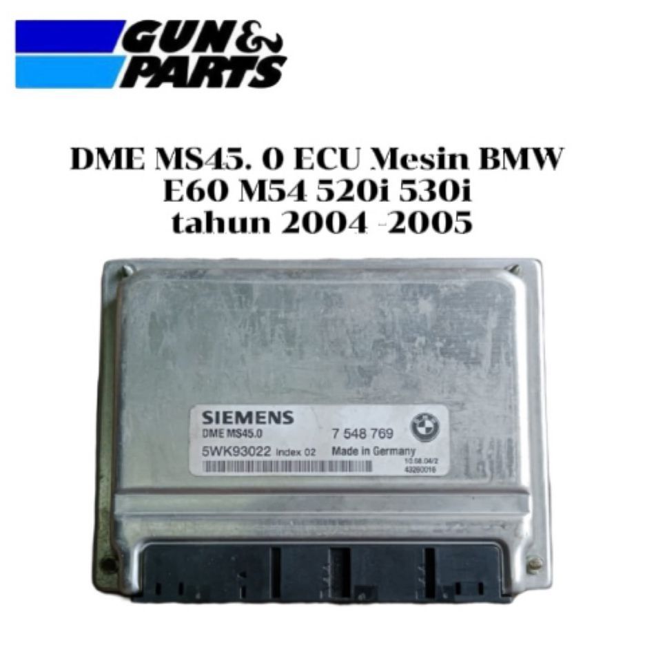 Jual ECU DME MS45.0 Mesin BMW E60 M54 520i 530i Tahun 2004-2005 ...