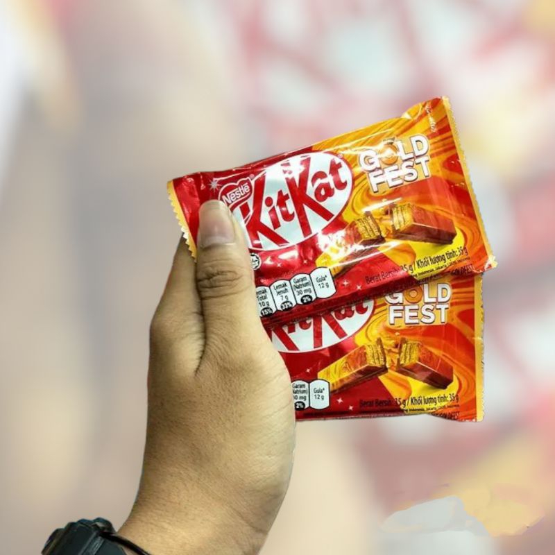 Jual KITKAT GOLD FEST 35g | WAFER SALUT COKLAT SUSU RASA JERUK | Shopee ...